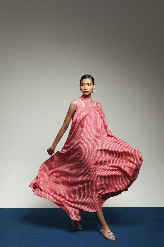 PURANA MAXI DRESS TROPIPELAGO SEMPOA BATIK - PINK – Purana Indonesia